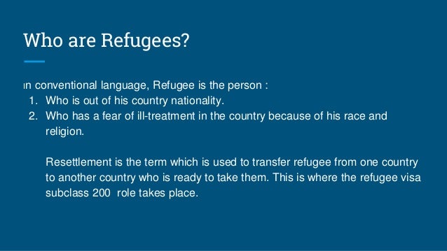All You Need To Know About Refugee visa subclass 200