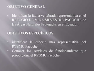 Refugio de vida silvestre marino costero pacoche | PPTX