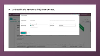 Refunding Invoice in Odoo 14 | PPTX