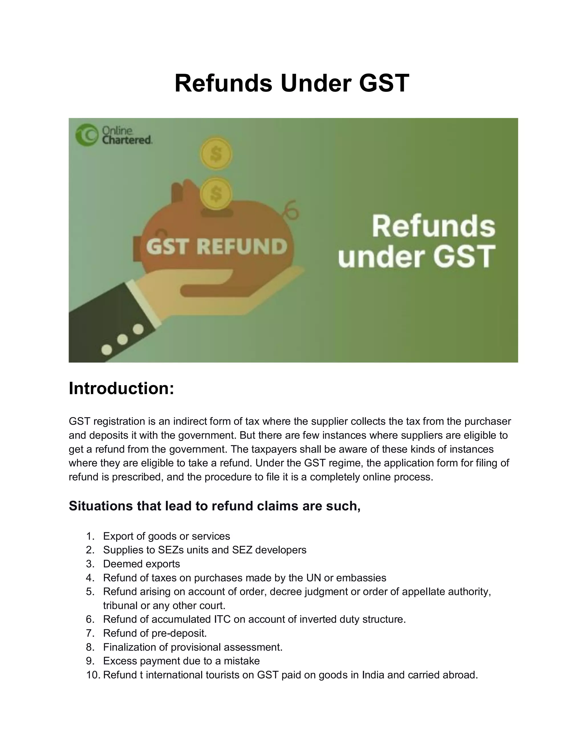 Refunds Under GST - Online Chartered (1).pdf