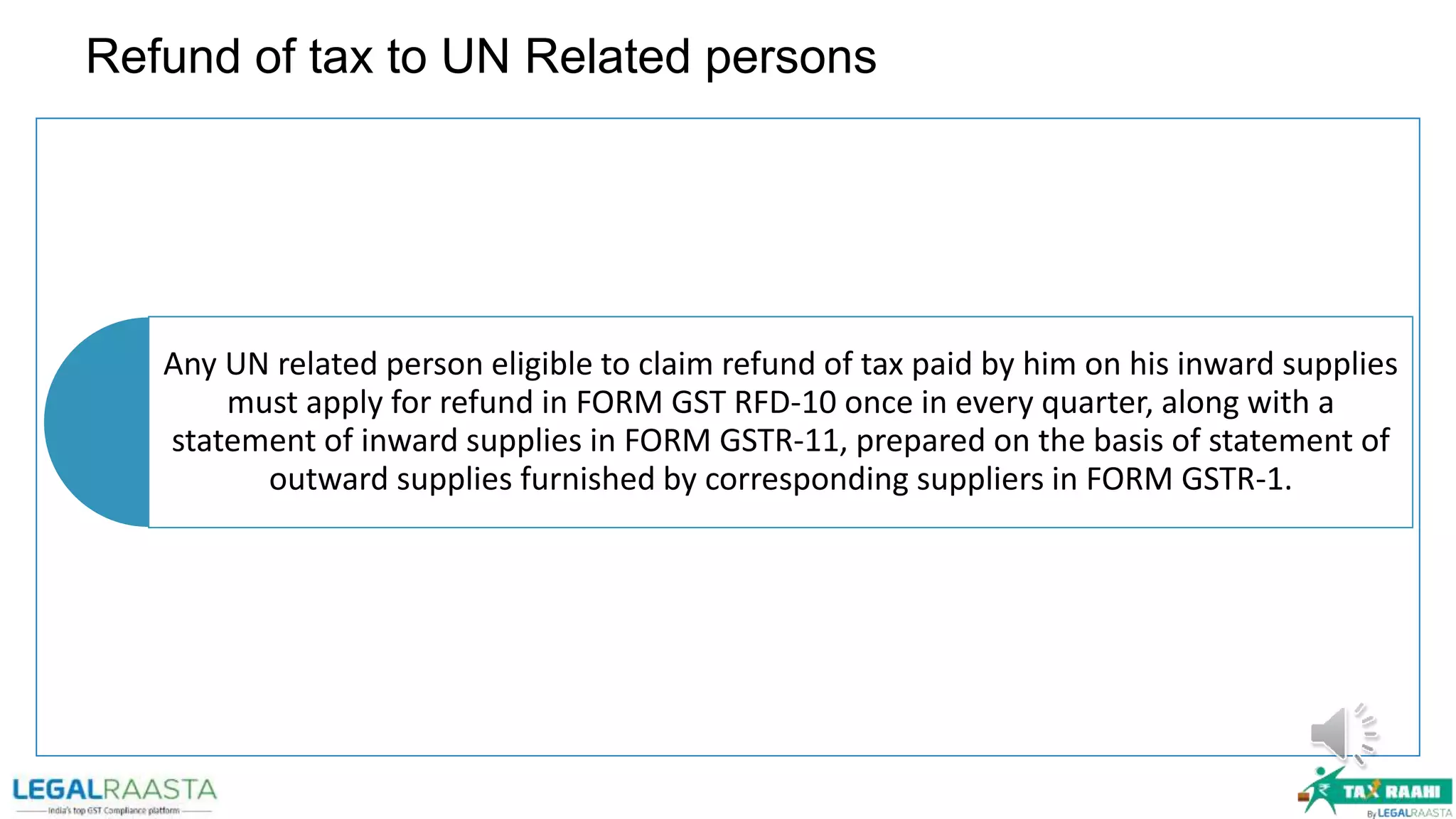 Refund under GST | PPTX