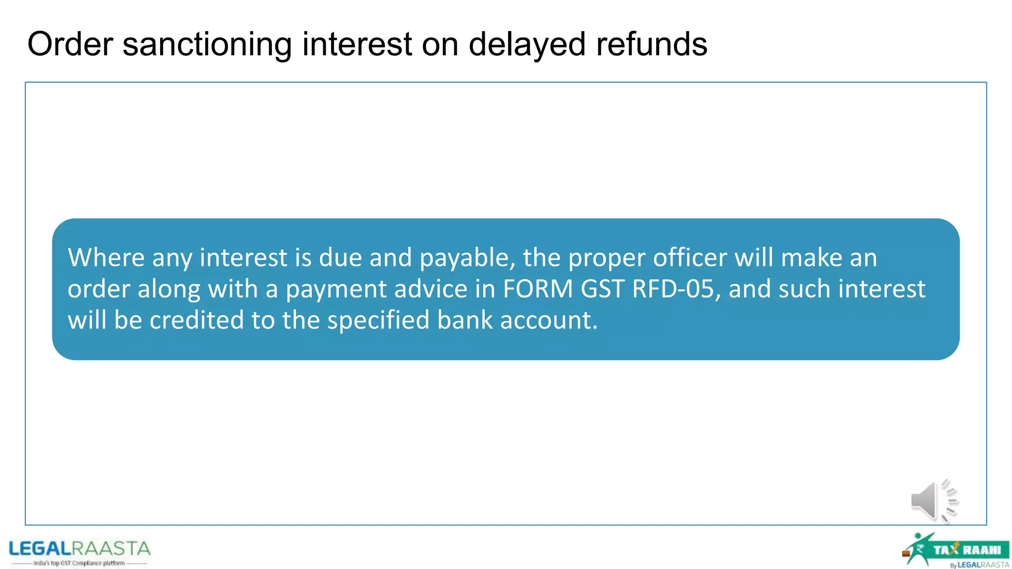 Refund under GST | PPTX