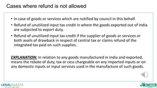 Refund under GST | PPTX