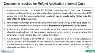 Refund under GST | PPTX