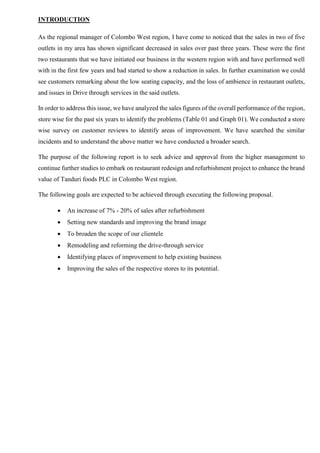 Refurbishing outlets of a fastfood restaurant (case study) | PDF