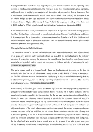 Refurbishing outlets of a fastfood restaurant (case study) | PDF