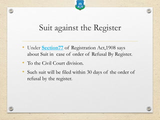 Refusal of registration under bnagladesh registration act,1908 | PPTX