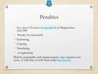 Refusal of registration under bnagladesh registration act,1908 | PPTX
