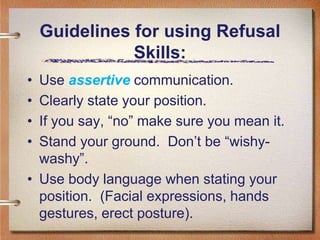 REFUSAL SKILLS.ppt
