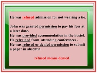 Refused Synonyms | PPT