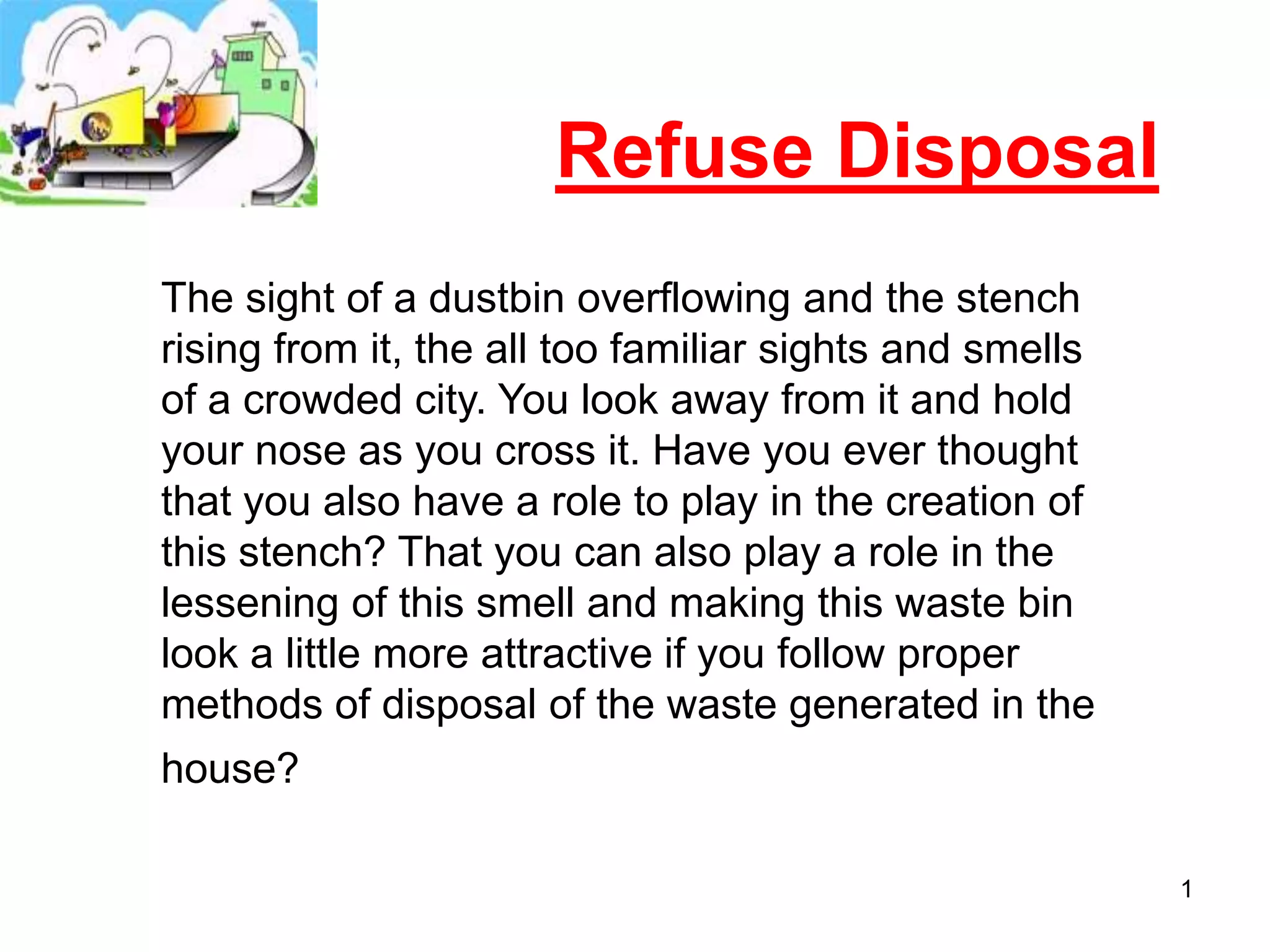 Refuse disposal i | PPTX