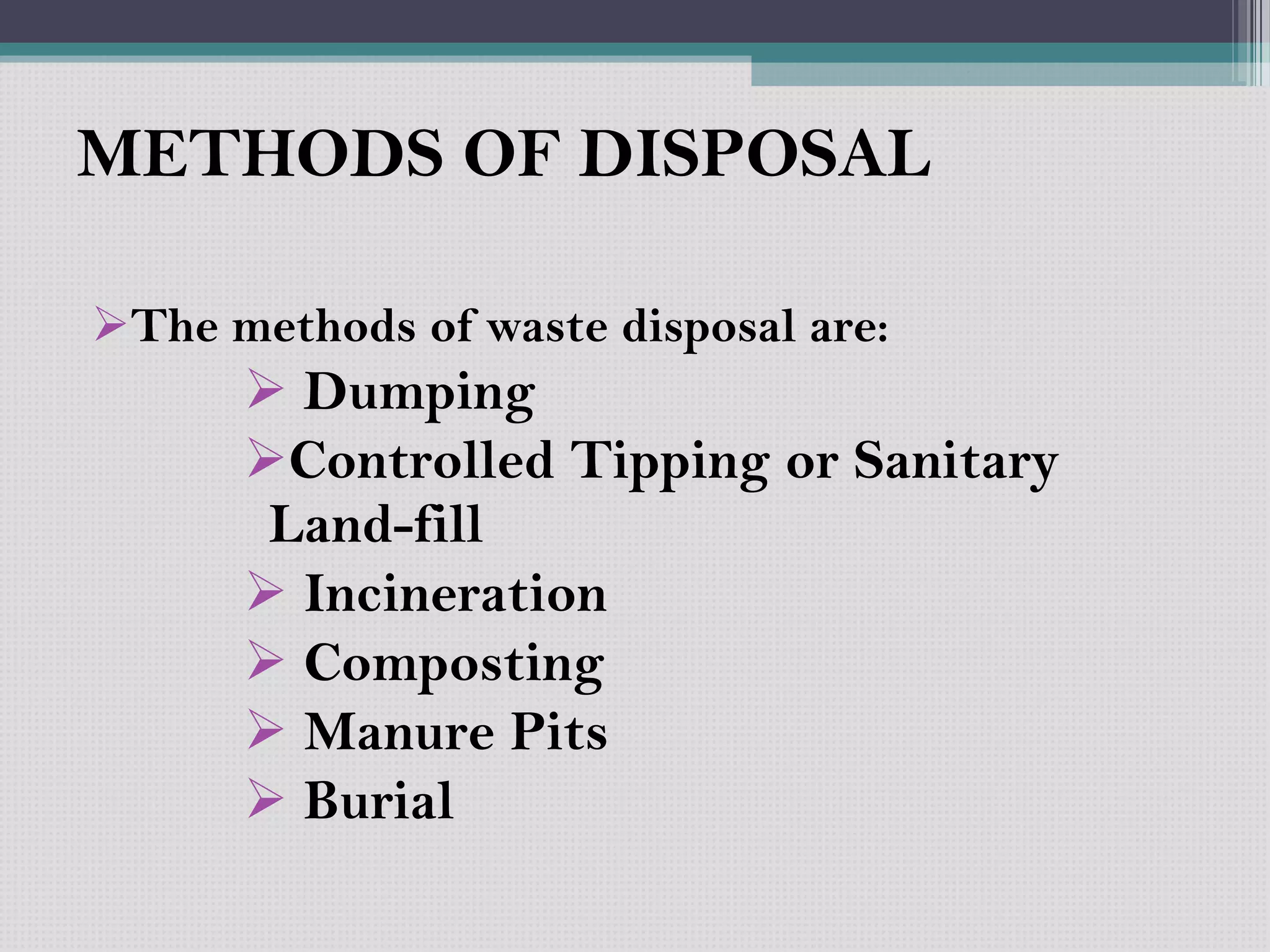 Refuse disposal system incineration | PPT