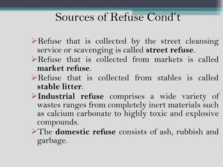 Refuse disposal system incineration | PPT