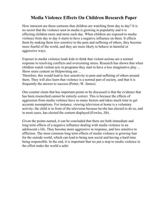 Refutation Essay Example | PDF | Parenting Children Aged 4-11 | Parenting