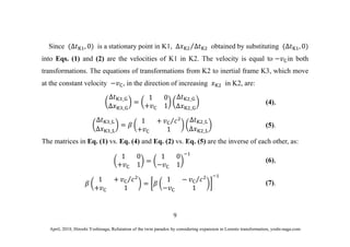 Refutation of the twin paradox by considering expansion in lorentz ...