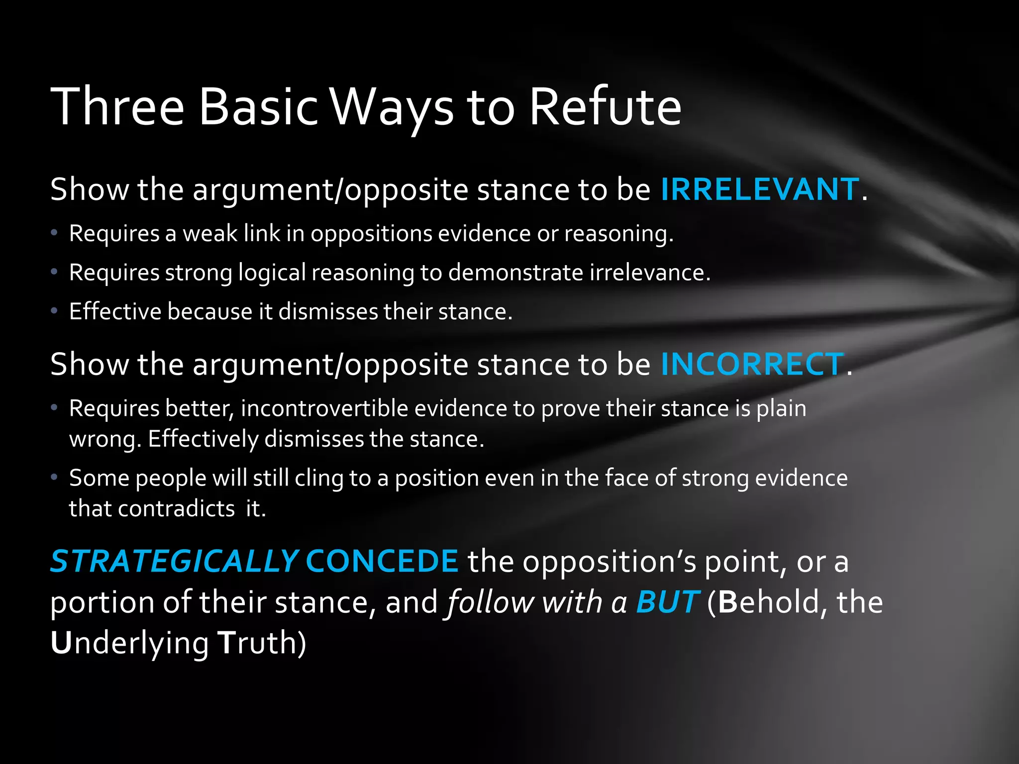 Refuting an argument or counter argument | PPTX