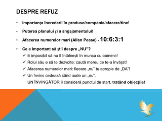 Refuzuri și obiecții | PPT