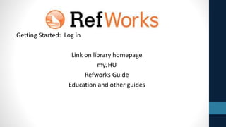 Meme Inspired Refworks Workshop | PPTX