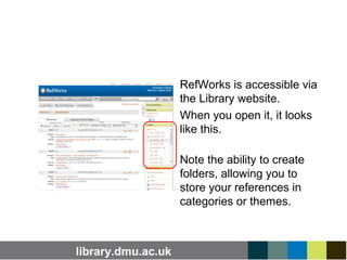 What does RefWorks do? | PPT