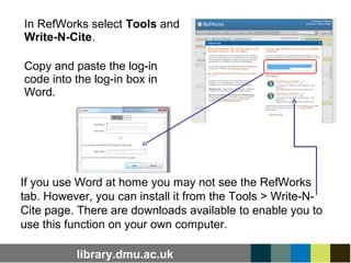 What does RefWorks do? | PPT