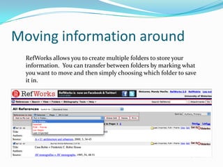 RefWorks Basics | PPTX