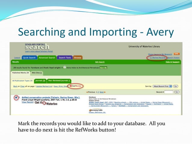 RefWorks Basics | PPT