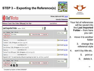 RefWorks Guide | PPT