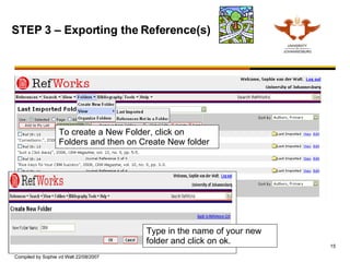 RefWorks Guide | PPT