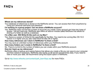 RefWorks Guide | PPT