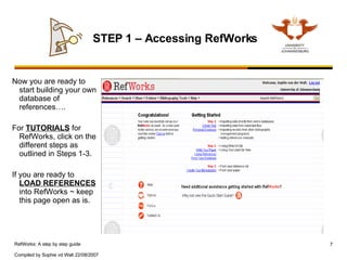 RefWorks Guide | PPT