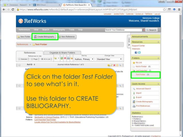 RefWorks Bibliography | PPT