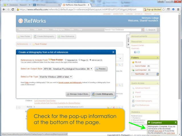 RefWorks Bibliography | PPT