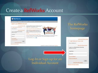 RefWorks, Intro | PPT