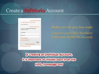 RefWorks, Intro | PPT