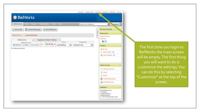 RefWorks Tutorial | PPT