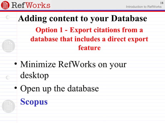 Refworks Overview | PPT