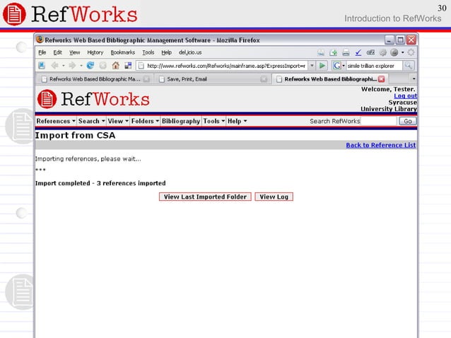 Refworks Overview | PPT