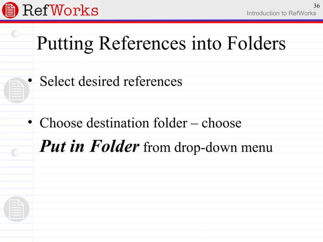 Refworks Overview | PPT