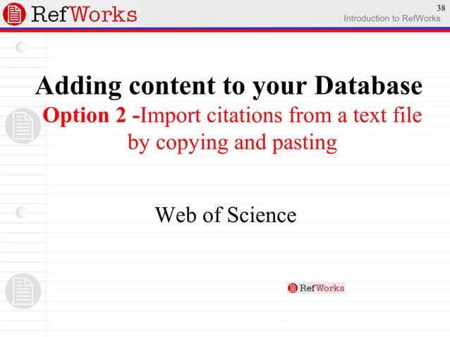 Refworks Overview | PPT