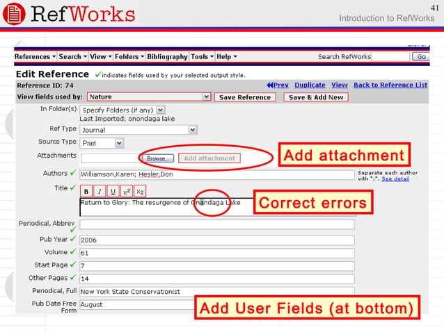 Refworks Overview | PPT