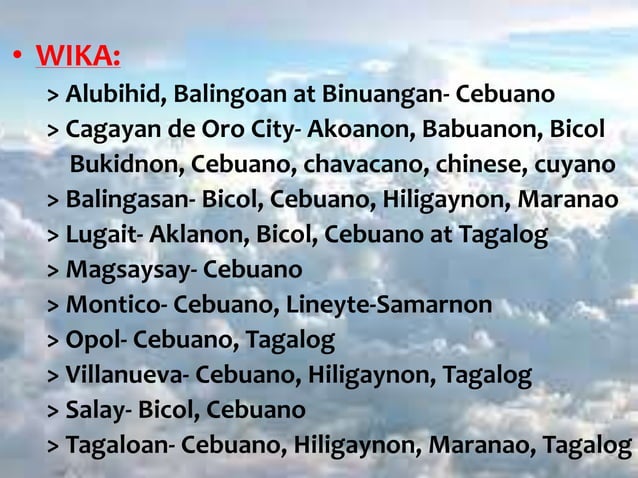 Region 10- Panitikan, Manunulat, Festivals At Iba Pang Detalye | PPTX