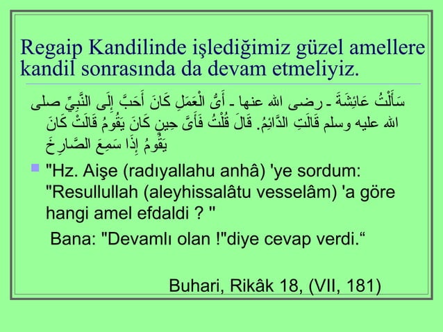 Regaip-Kandili.ppt slayt olarak yayımlanıyor | PPT