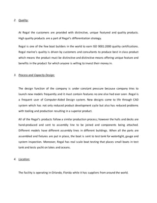 Regal marine case study | DOCX