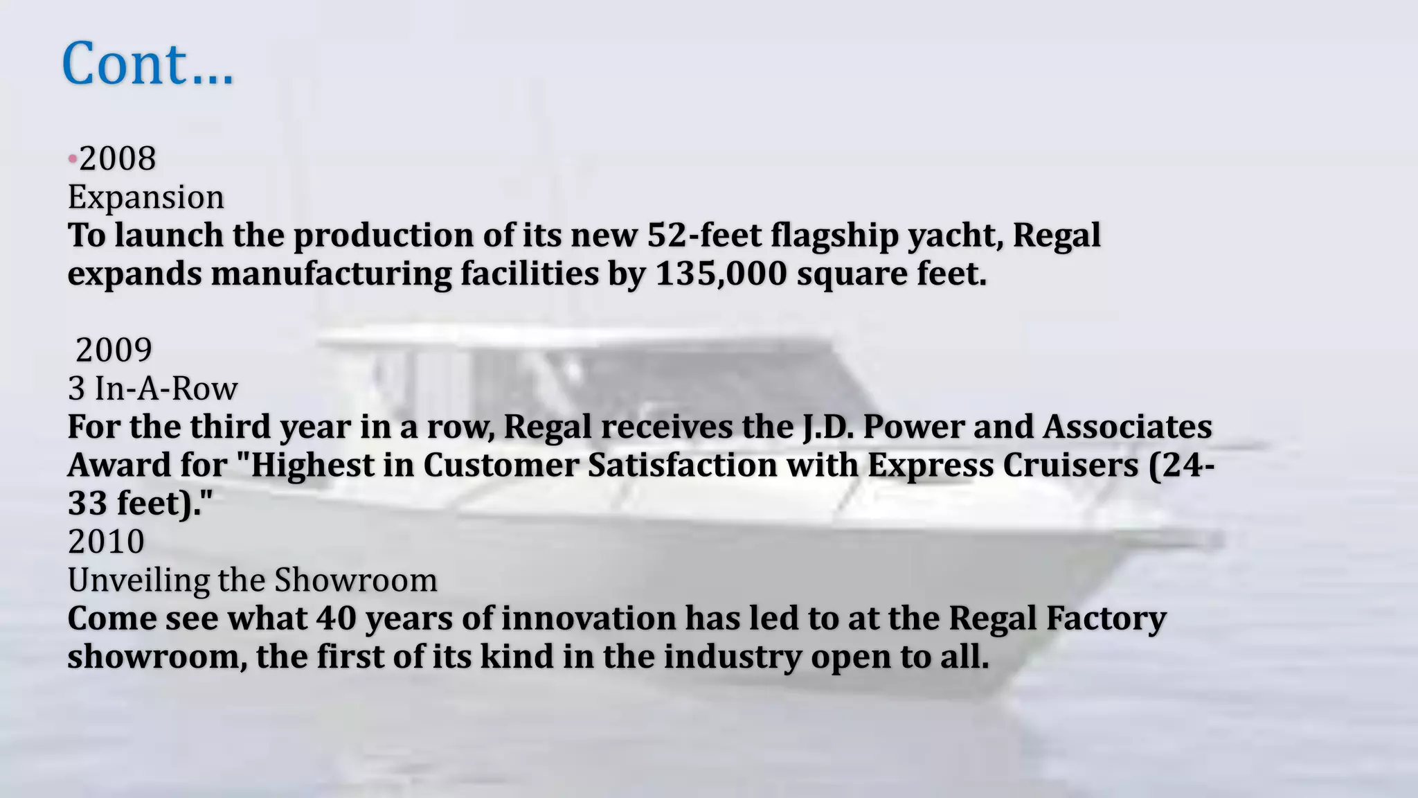 Regal marine ppt | PPTX