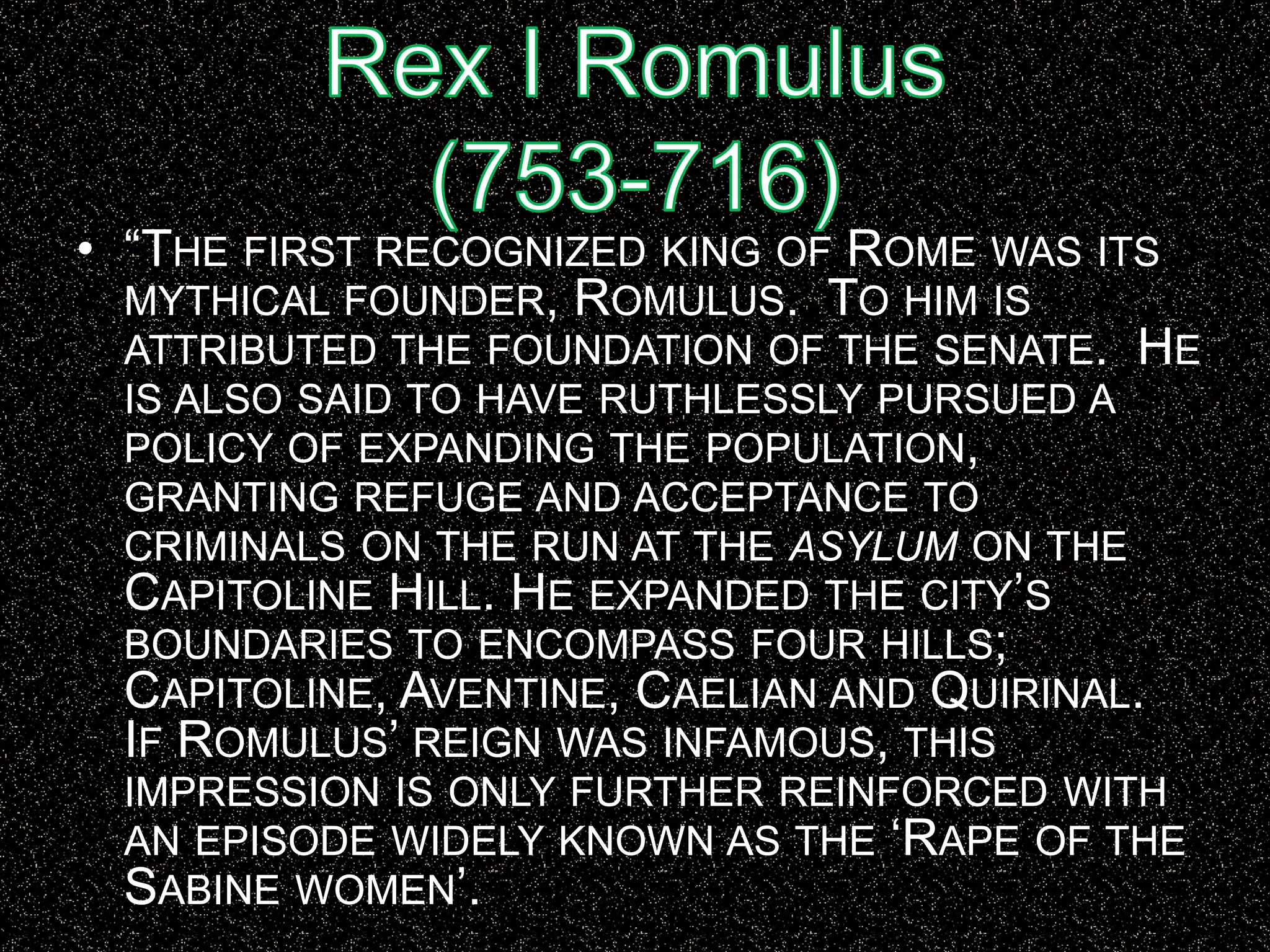 Regal Period--Roman History | PPTX