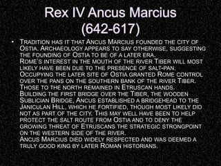 Ancus Marcius Accomplishments