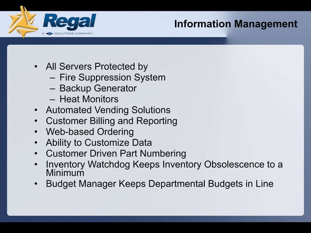 Regal - ST Solutions CSS Presentation | PPT | Logistics | Business