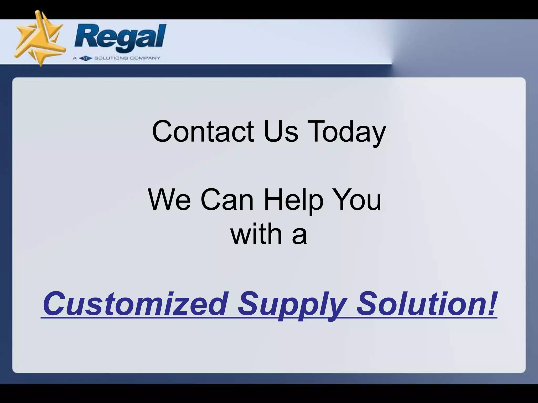 Regal Industries - ST Solutions Presentation | PPT