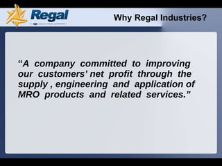 Regal Industries - ST Solutions Presentation | PPT
