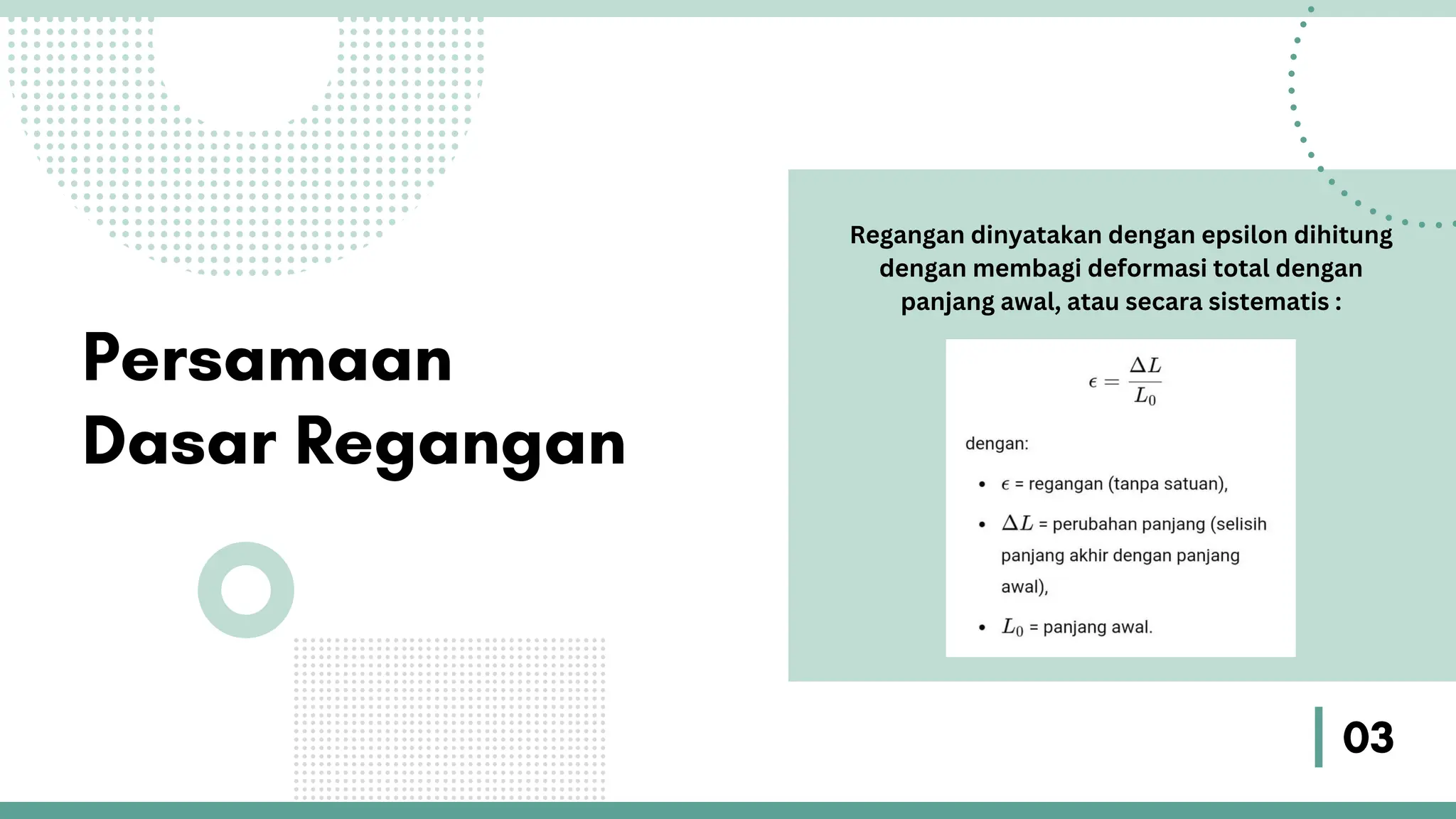 Materi tentang regangan dalam pengukuran teknik | PDF